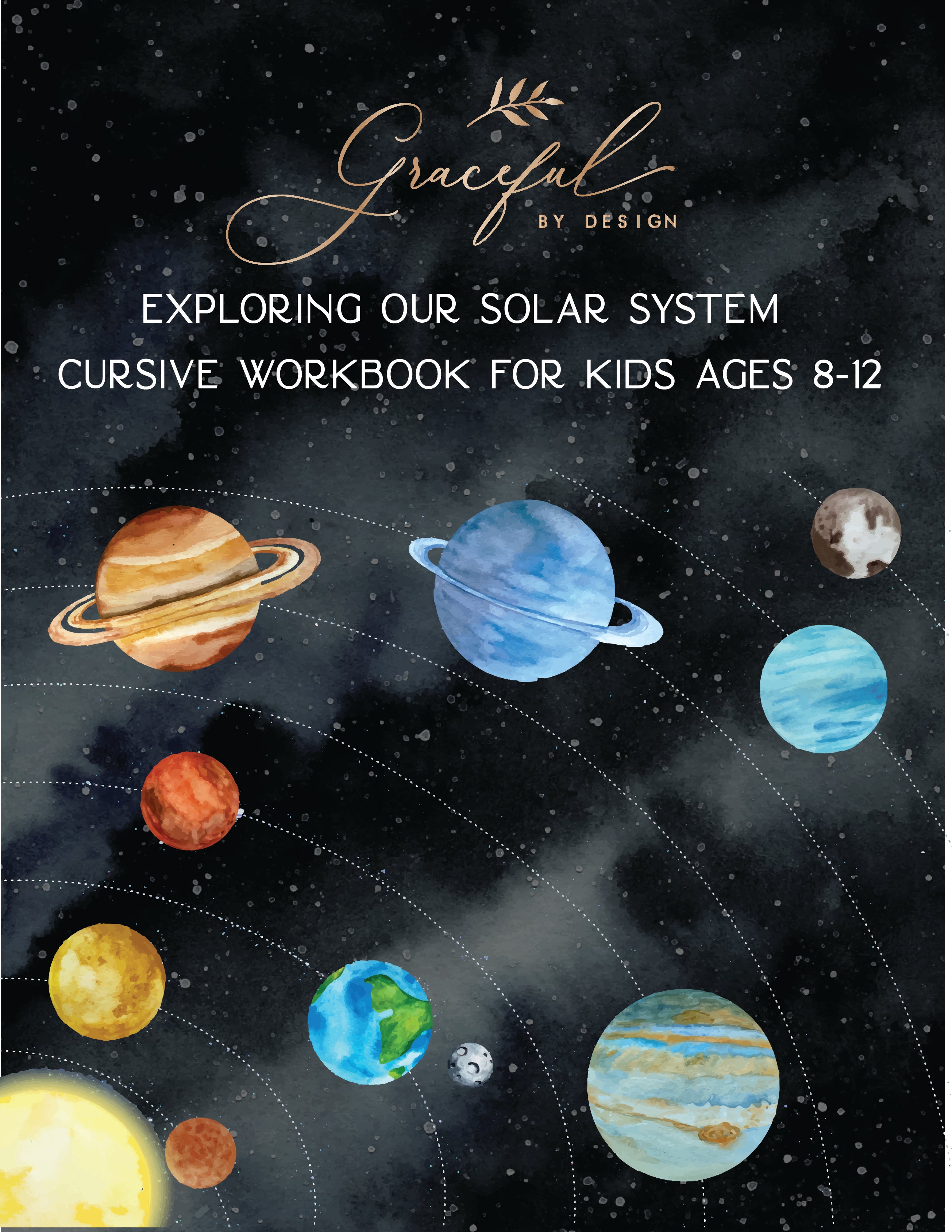 PRINTABLE - Exploring our Solar System Cursive Workbook for Kids Ages ...