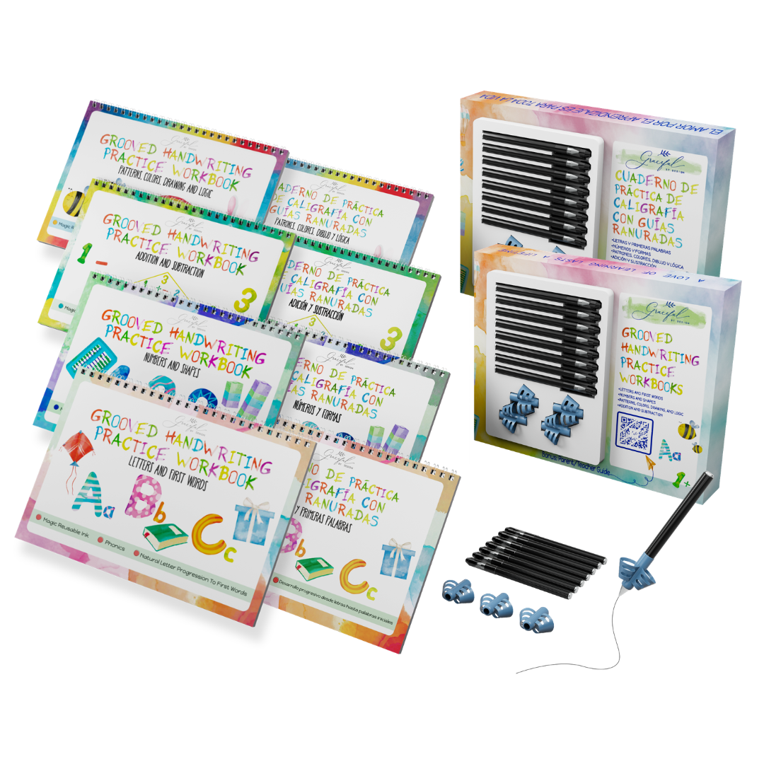 Reusable Early Learning Workbooks | English + Spanish – Grooved Learning