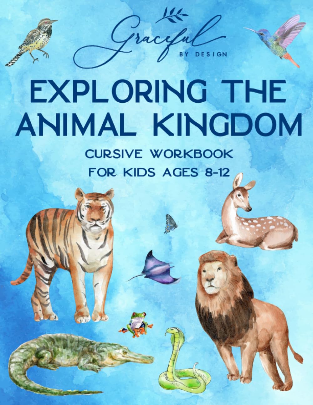 PRINTABLE - Exploring the Animal Kingdom Cursive Workbook for Kids Age ...